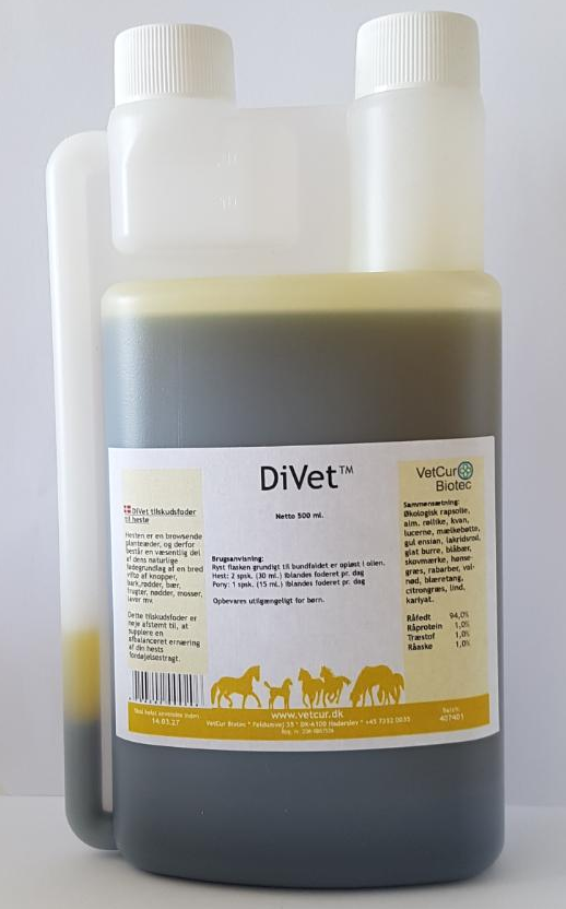 DiVet - Hest, 500 ml, VetCur - Hest - Husdyr Helse - Nature's First